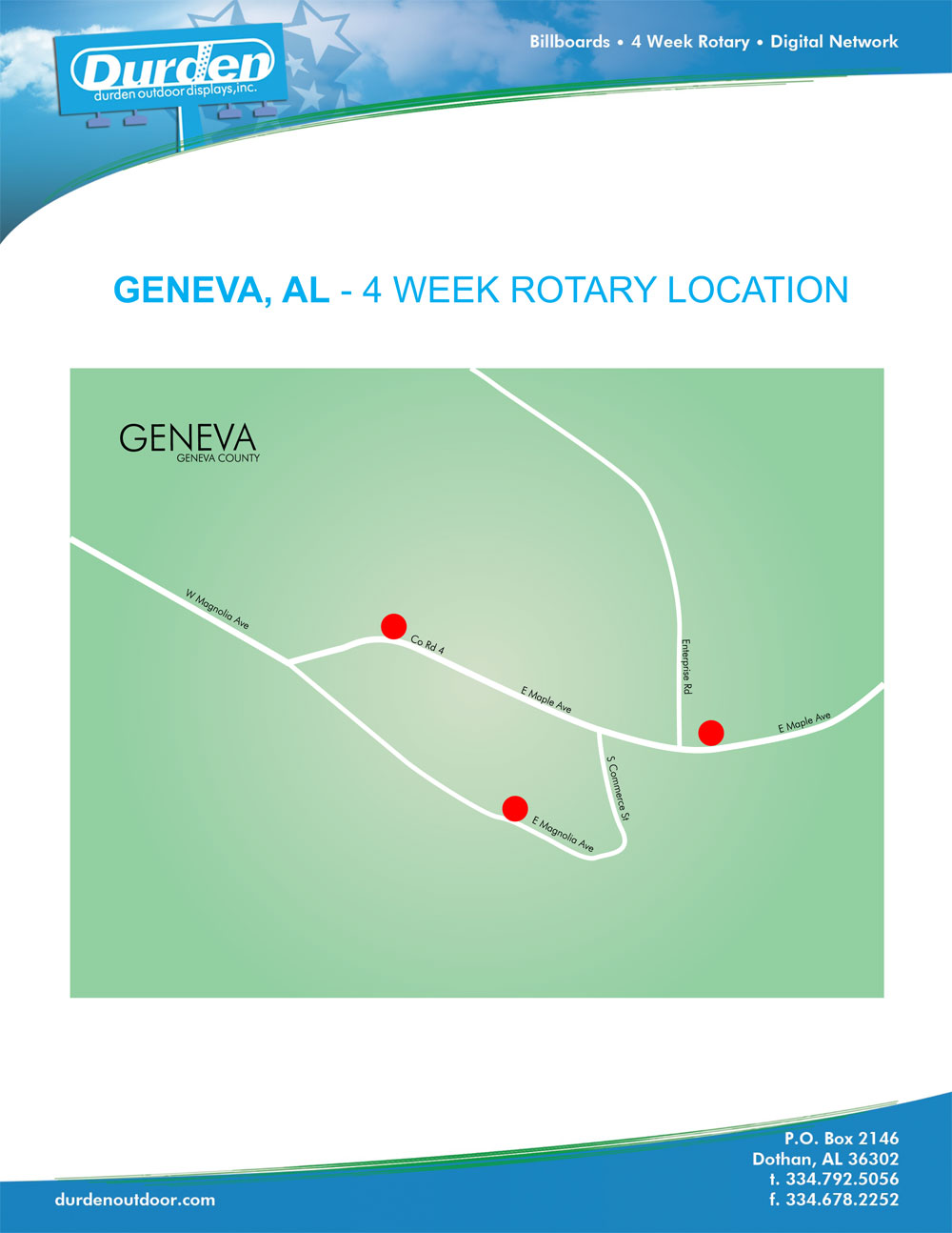 Durden Outdoor Displays | Rotary